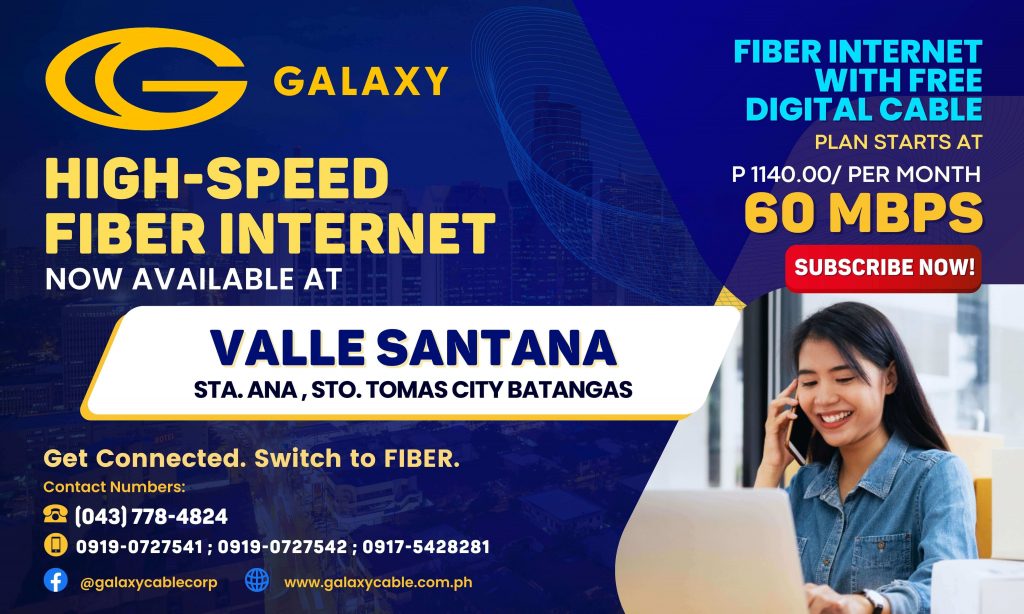 NEW ACTIVATED AREA – VALLE SANTANA – Galaxy Cable